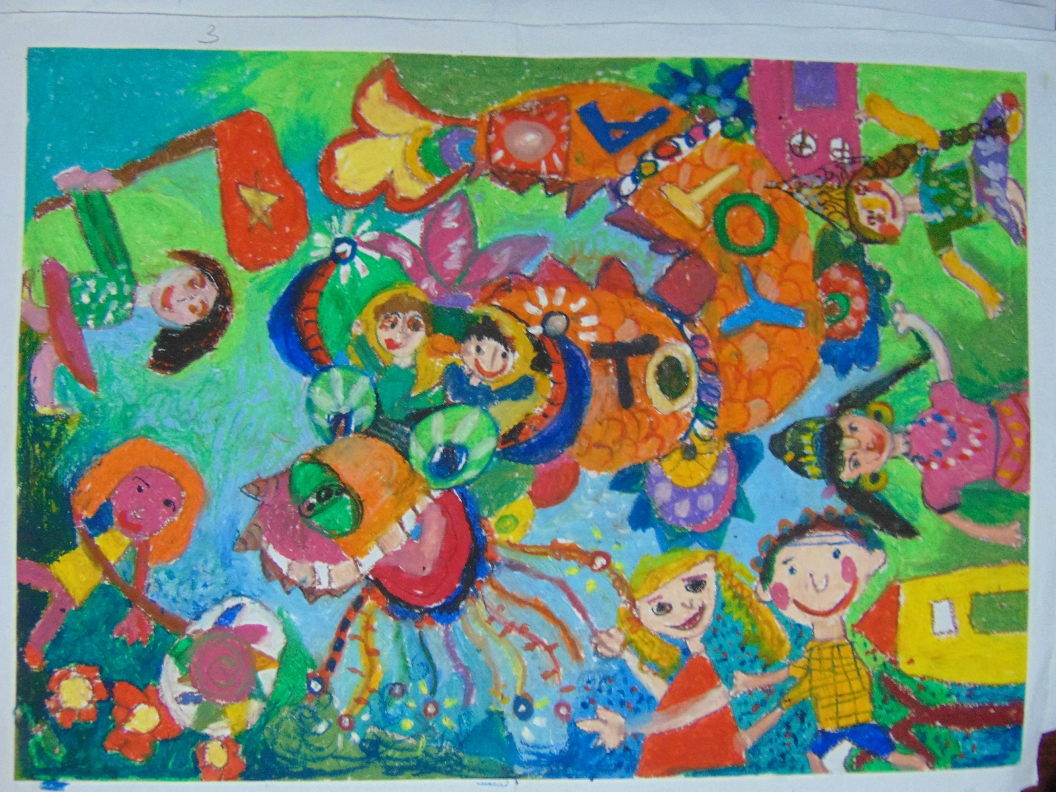 Ngộ nghĩnh những bức tranh trẻ em vẽ về giao thông