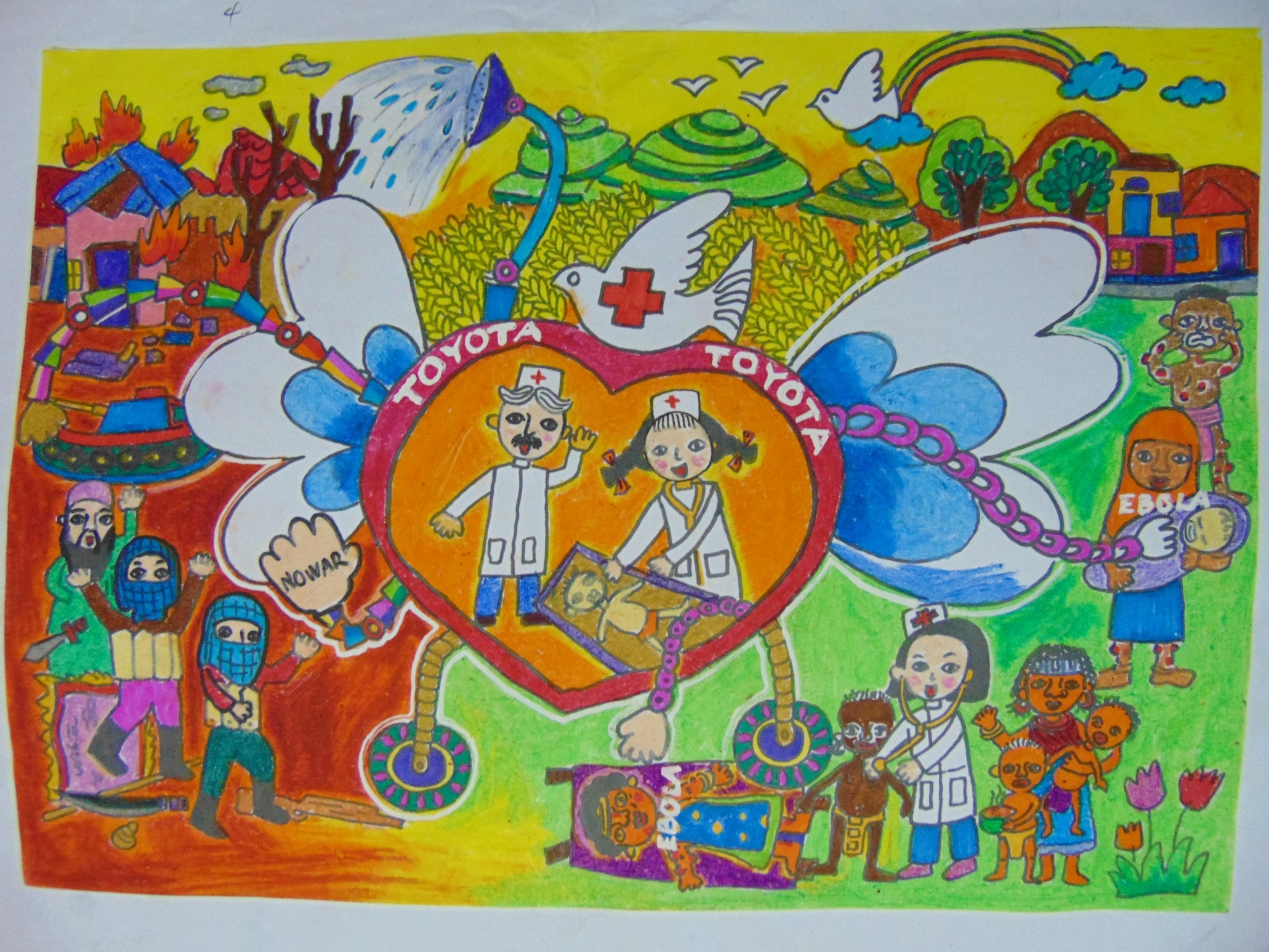 Ngộ nghĩnh những bức tranh trẻ em vẽ về giao thông