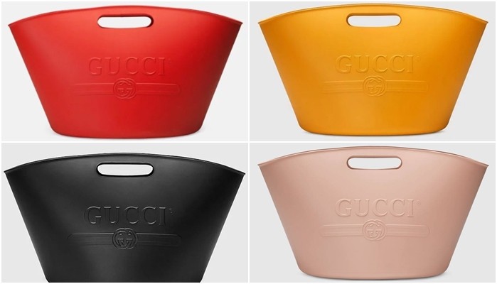 Sốc với chiếc túi xách hiệu Gucci trông chẳng khác gì xô đựng giẻ lau ...