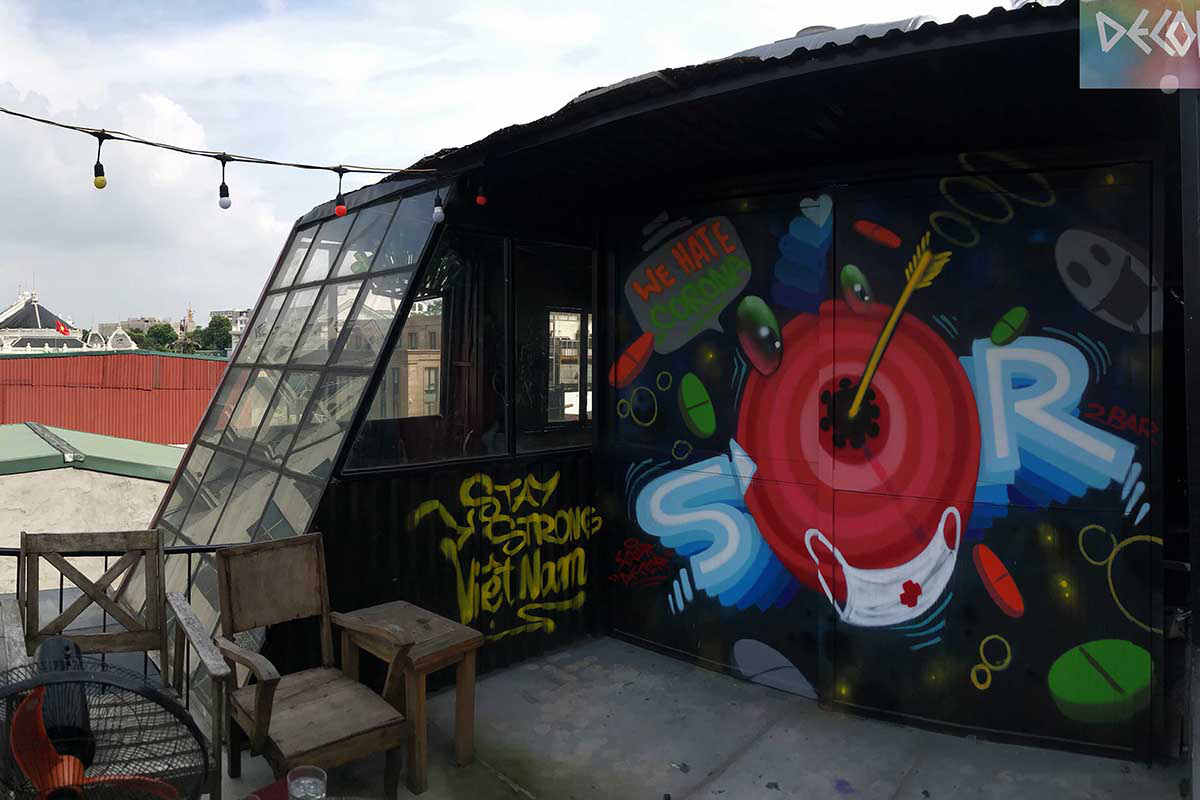 Chùm tác phẩm nghệ thuật Graffiti độc đáo với chủ đề "Chung tay đánh ...