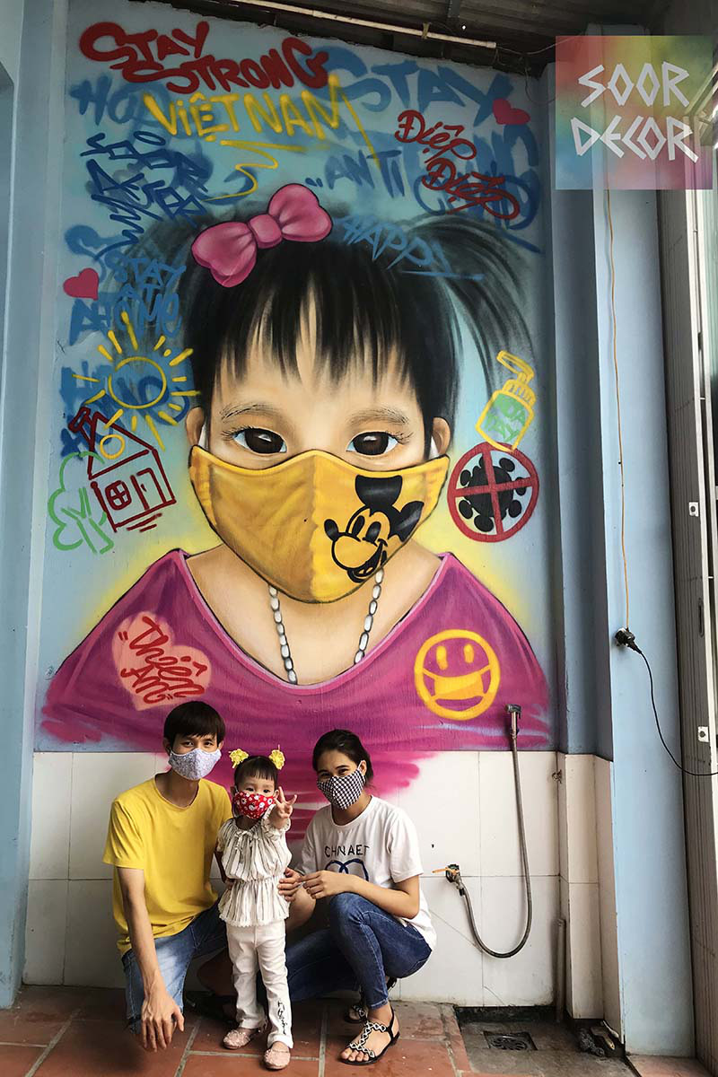 Chùm tác phẩm nghệ thuật Graffiti độc đáo với chủ đề "Chung tay đánh ...