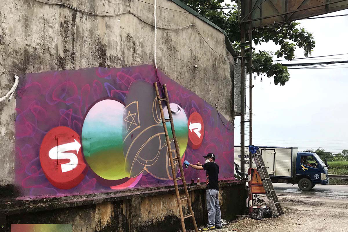 Chùm tác phẩm nghệ thuật Graffiti độc đáo với chủ đề "Chung tay đánh ...