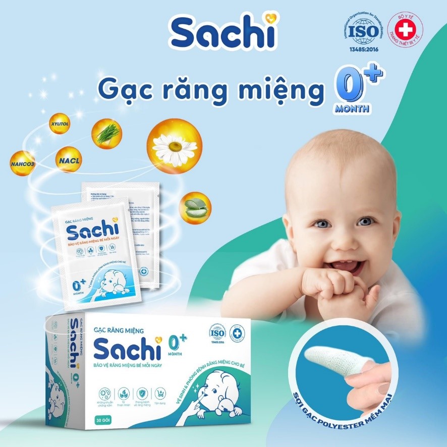 Gạc răng miệng thảo dược Sachi – Mẹ thông thái tin chọn