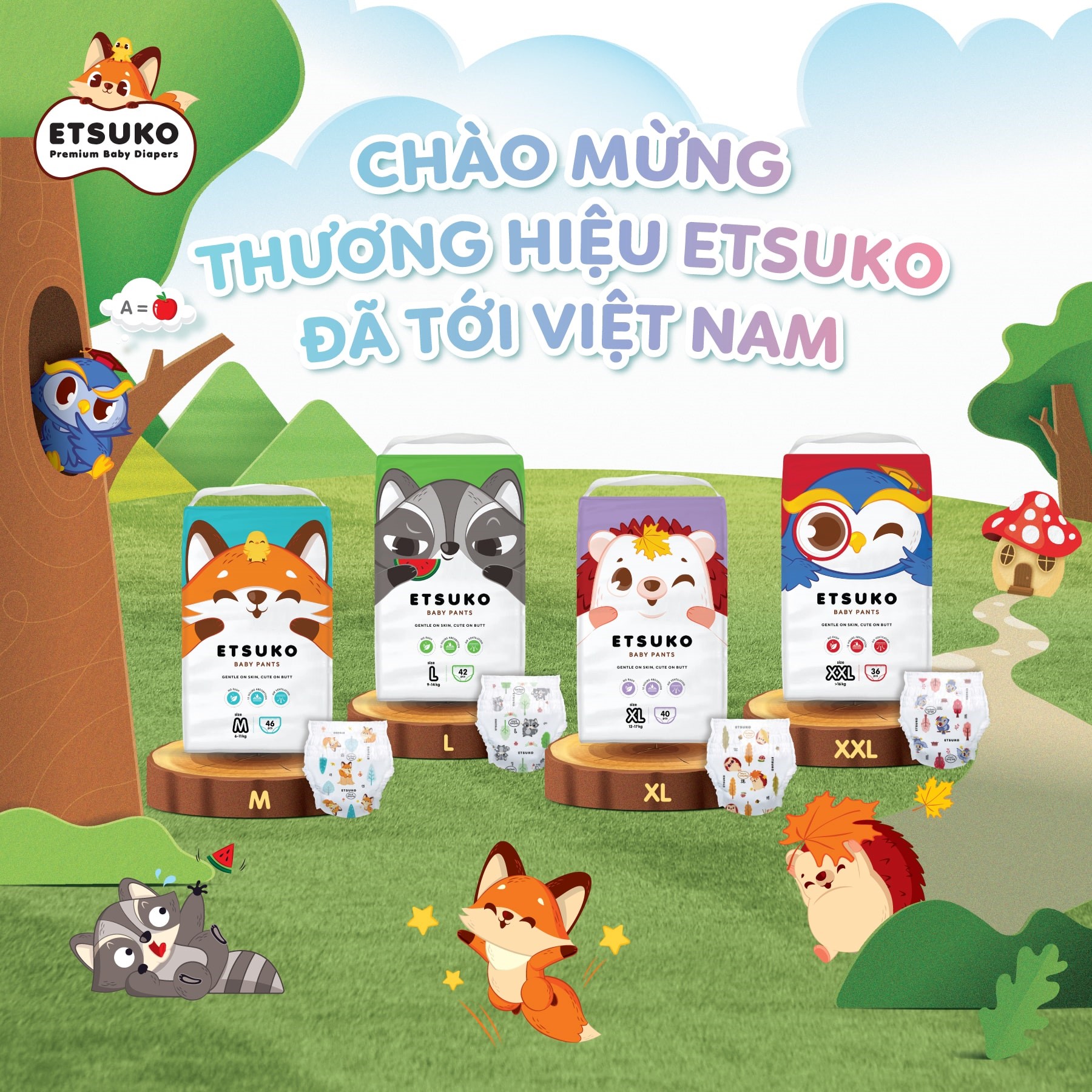Tã ETSUKO thời thượng – xu hướng mới trong chăm sóc trẻ