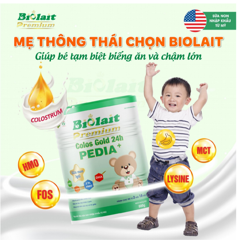 Biolait Premium Colos Gold 24H PEDIA +: Sản phẩm dinh dưỡng được nhiều ...