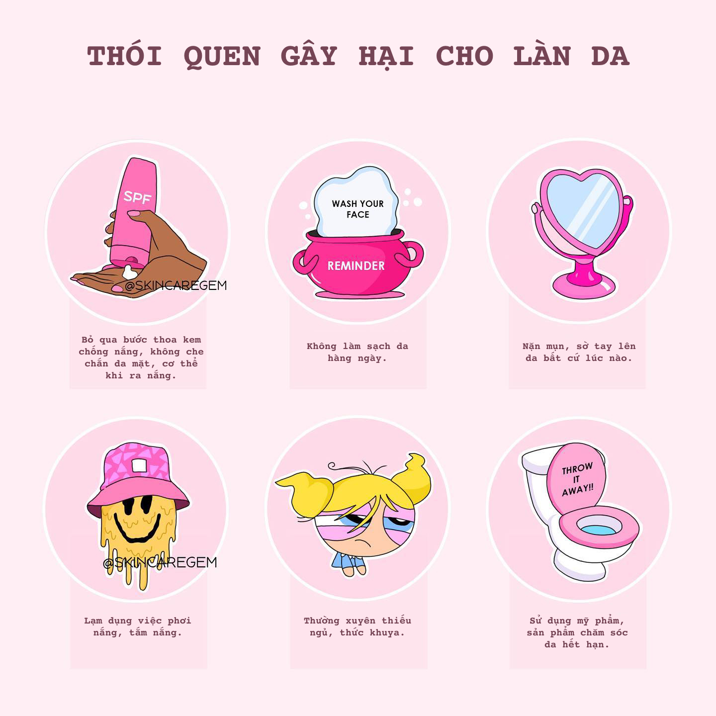 6 Thói Quen Khiến Da Ngày Càng Xuống Cấp
