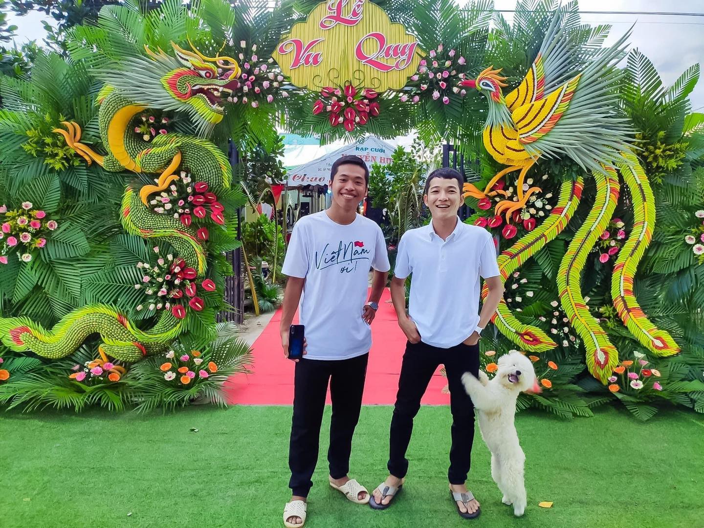 Mãn nhãn cổng cưới lá dừa ‘độc nhất vô nhị’ ở miền Tây sông nước