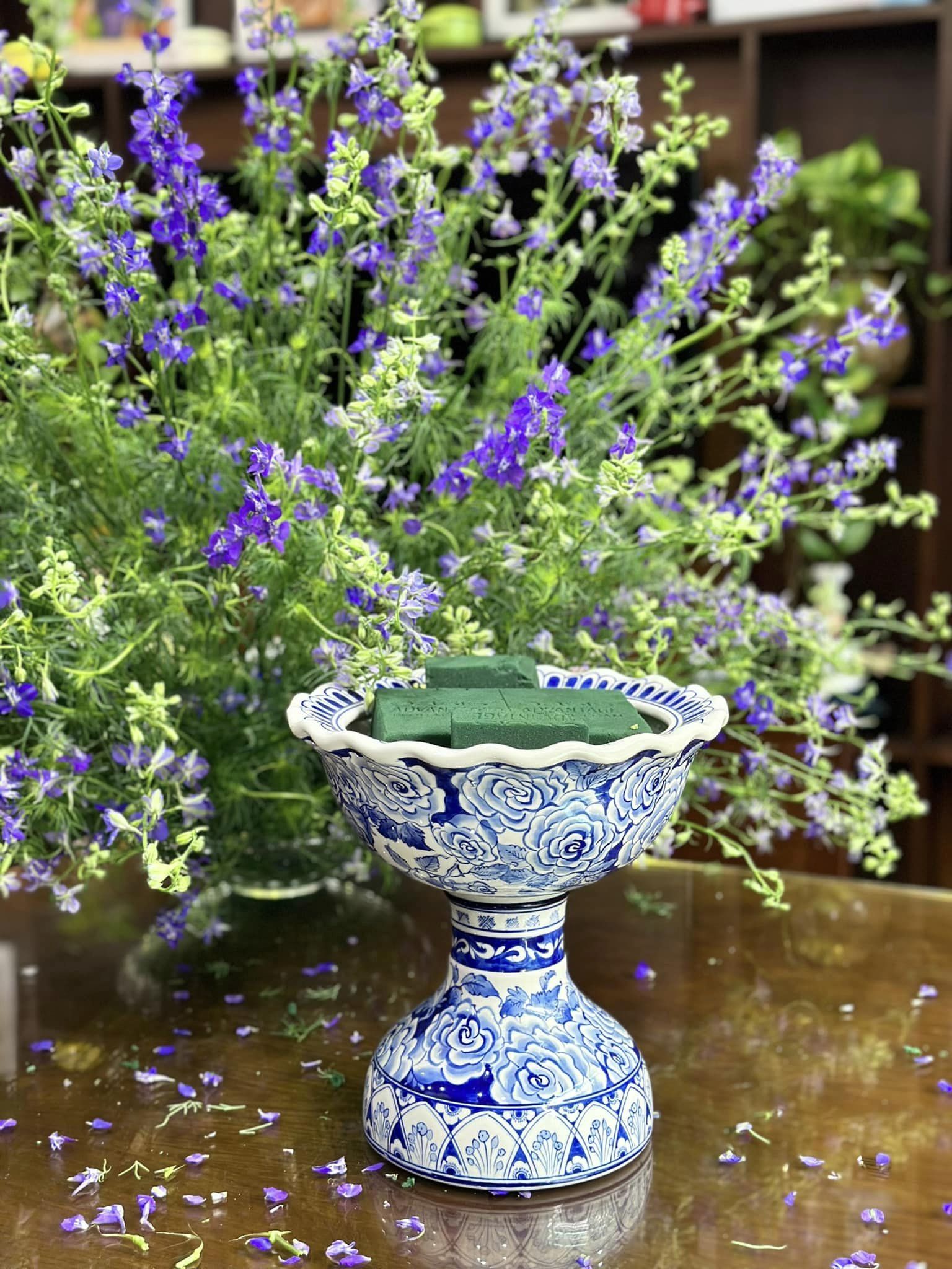 Cách cắm hoa Violet đẹp, tươi lâu chơi cả dịp Tết