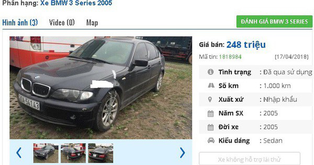 Những chiếc ô tô BMW cũ này đang rao bán tầm giá 200 triệu đồng tại ...