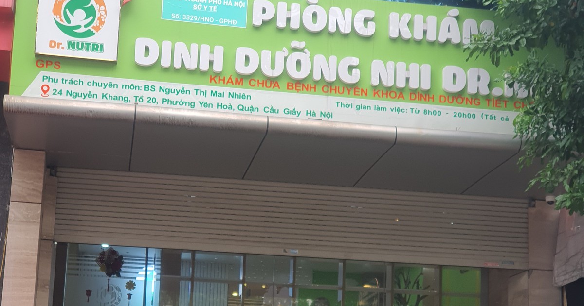 Vụ Phòng khám Dinh dưỡng nhi Dr. Nutri, cần làm theo chỉ đạo của Chủ ...
