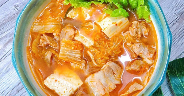Cách làm súp kim chi ngon bổ